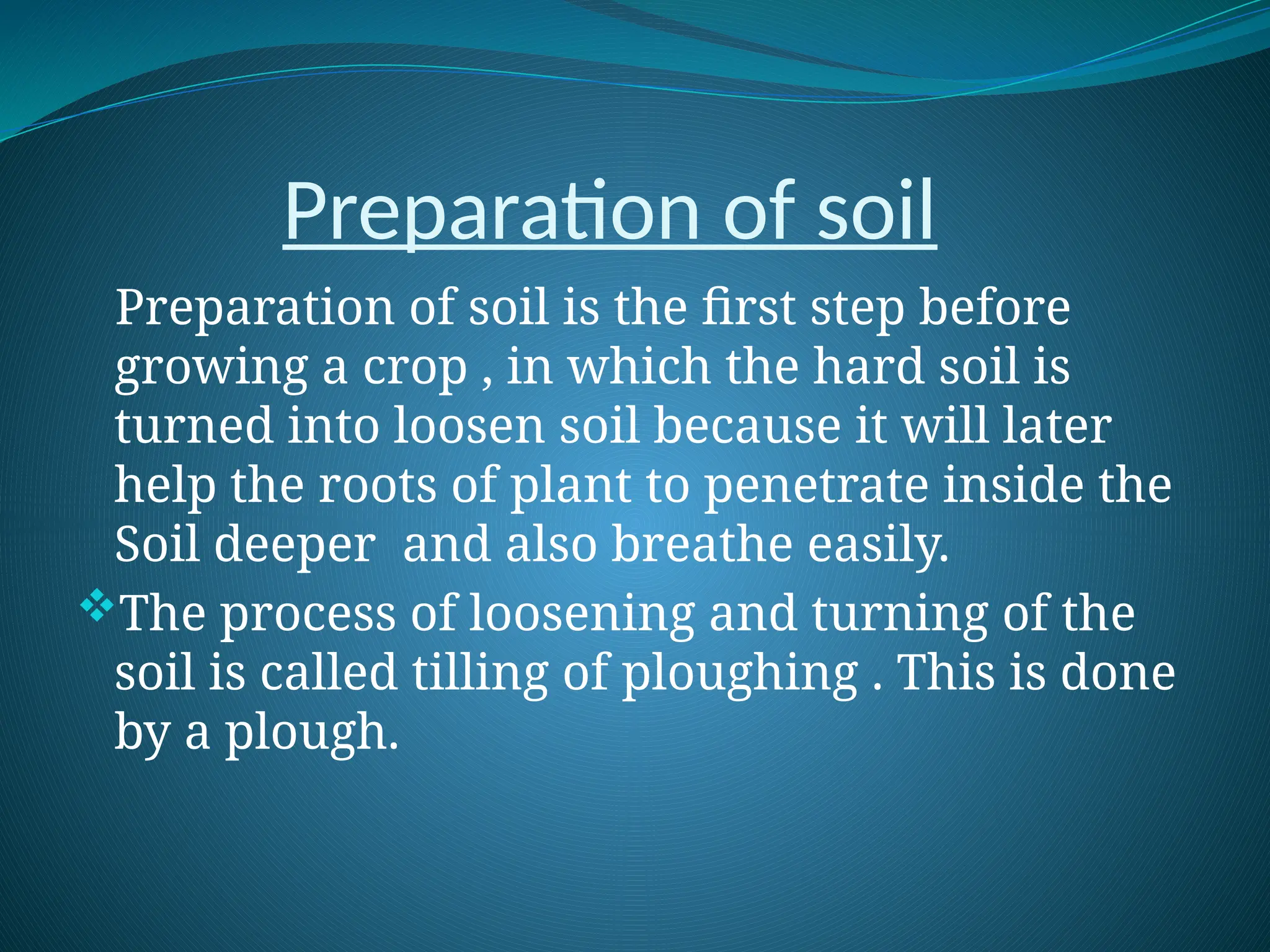 Crop production and management (how crop is produced and reserved ...