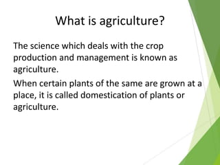 Crop production and management | PPTX
