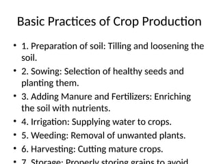 Crop_Production_and_Management_Presentation.pptx | Agriculture | Industries
