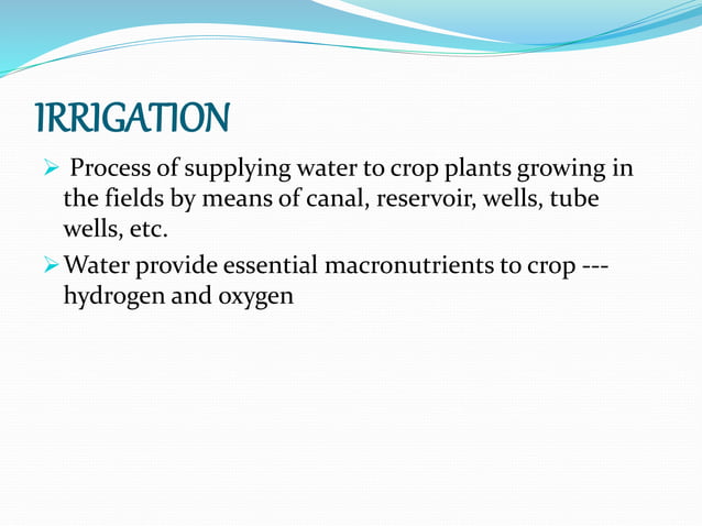 Crop production ppt | PPTX | Agriculture | Industries