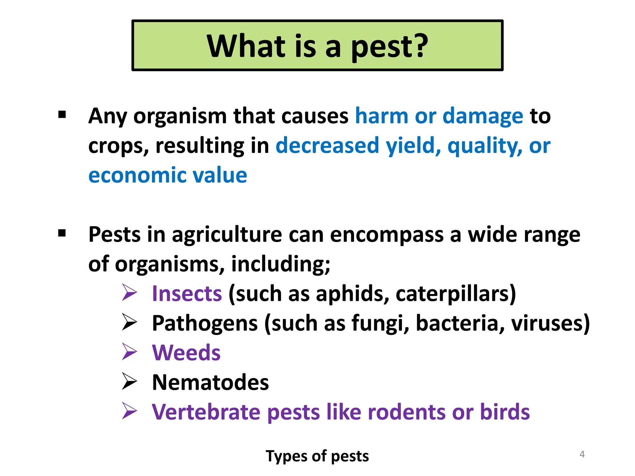 Crop protection and pest management and pesticides | PPTX