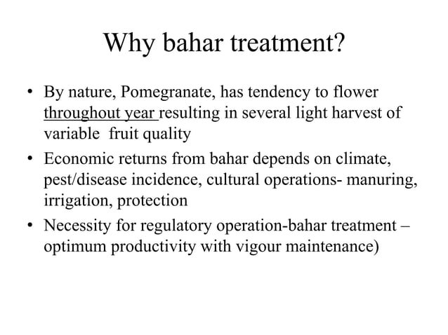 Crop regulation and off season fruit production | PPTX