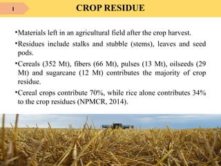 Crop Residue Management: Pros and Cons.. | PPTX