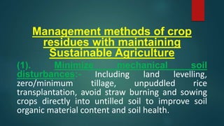 Crop Residues Challenges and Solutions | PPTX