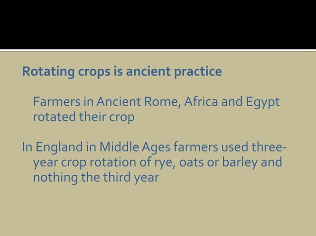 Crop rotation | PPTX | Agriculture | Industries