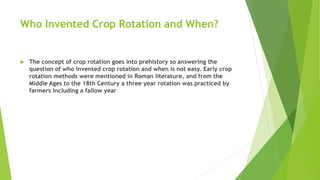 Crop rotation A Lecture By Mr Allah Dad Khan Visiting Professor the ...