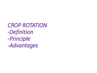 Crop rotation | PPTX