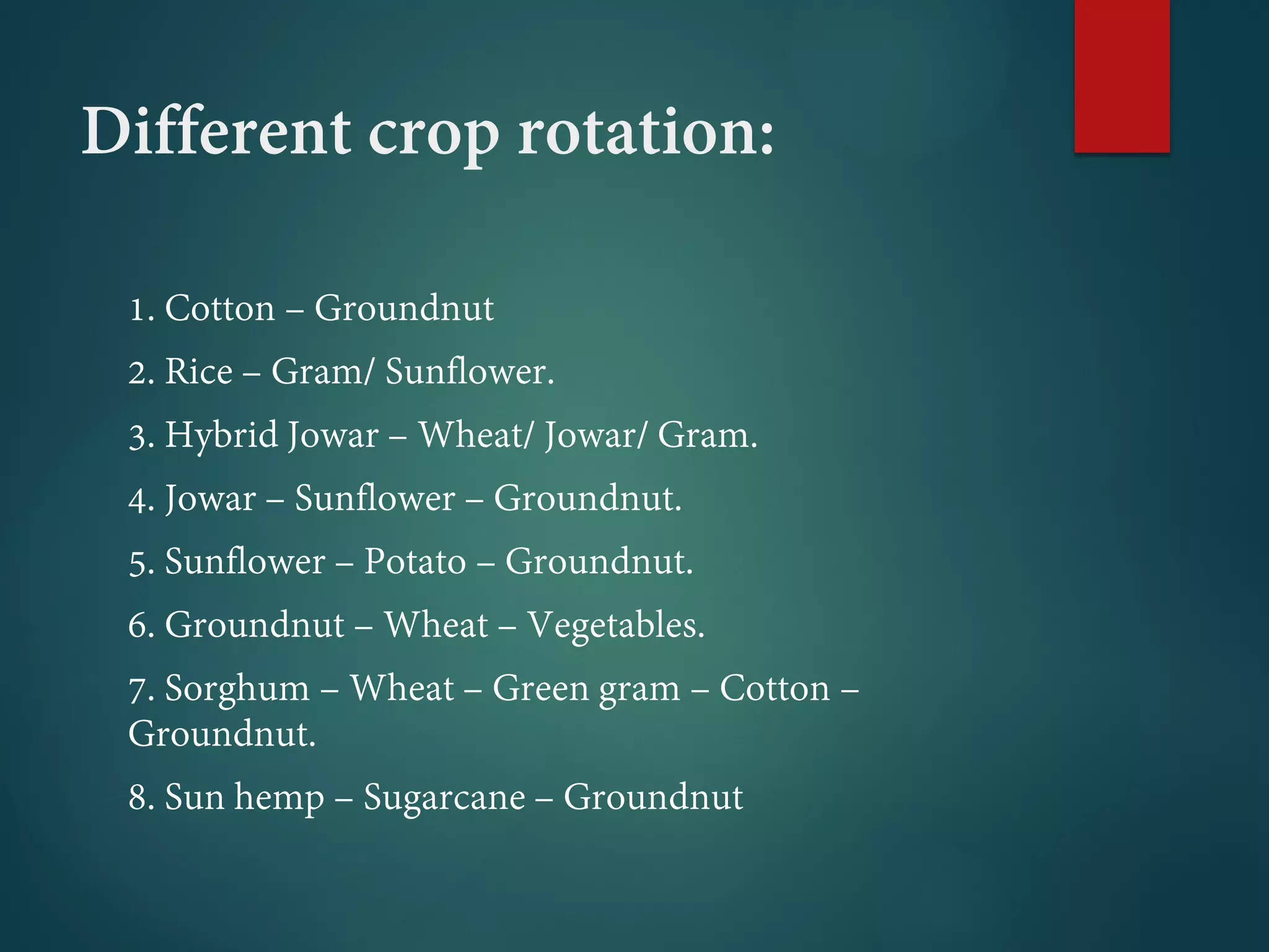 Crop rotation and its principle | PDF