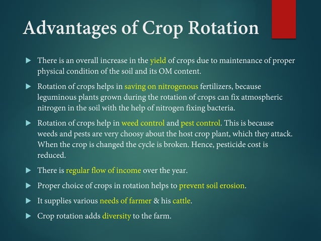 Crop rotation and its principle | PDF | Agriculture | Industries