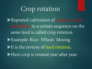 Crop rotation and its principle | PDF