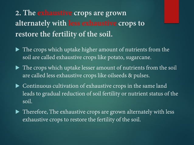Crop rotation and its principle | PDF | Agriculture | Industries