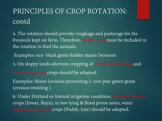 Crop rotation and its principle | PDF