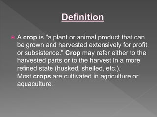 Crops | PPTX