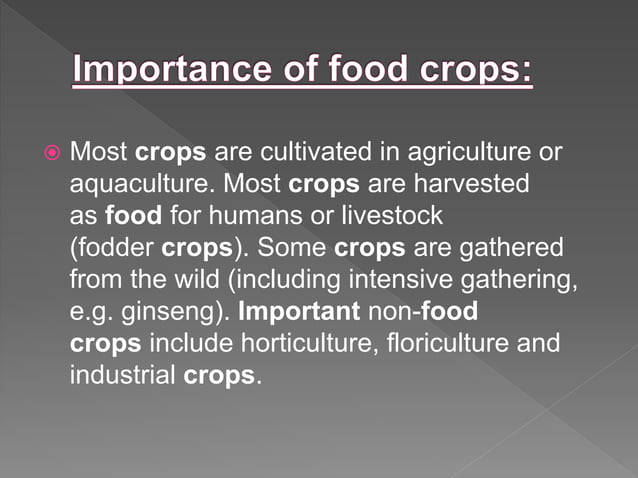 Crops | PPTX