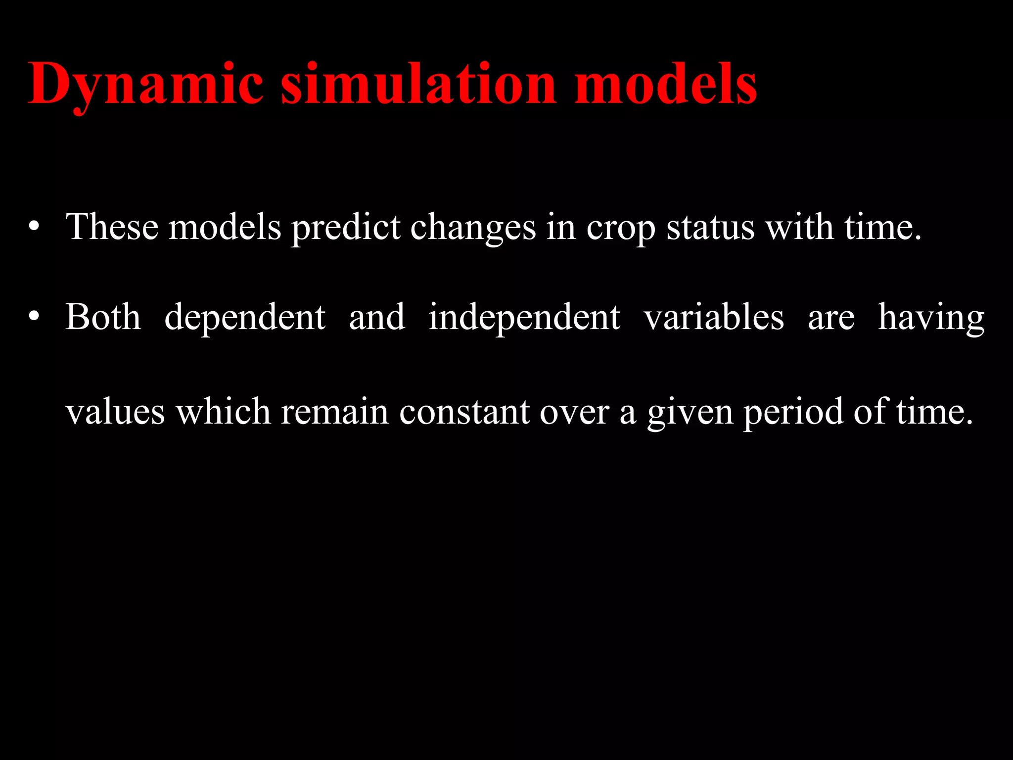 Crop simulation model | PDF