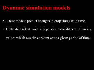 Crop simulation model | PDF