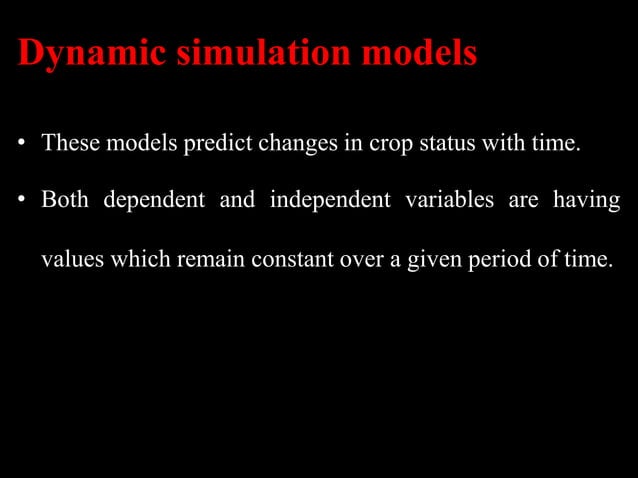 Crop simulation model | PDF | Agriculture | Industries
