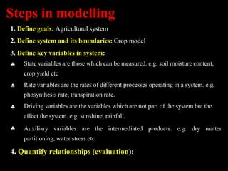 Crop simulation model | PDF