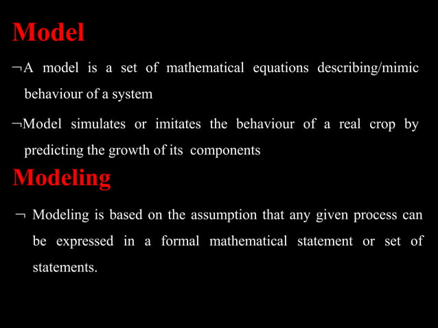Crop simulation model | PDF | Agriculture | Industries