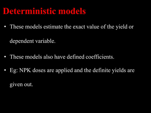 Crop simulation model | PDF | Agriculture | Industries