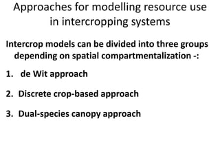 Crop simulation model for intercropping | PPTX