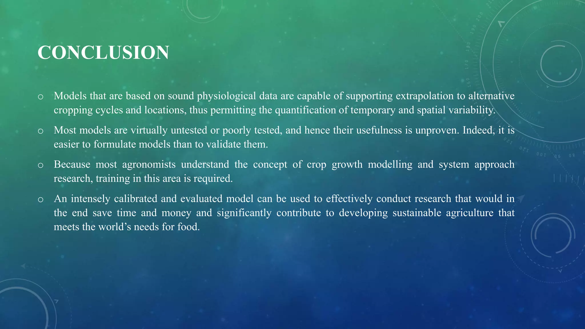 Crop Simulation Models And Their Applications In Crop Production Pptx