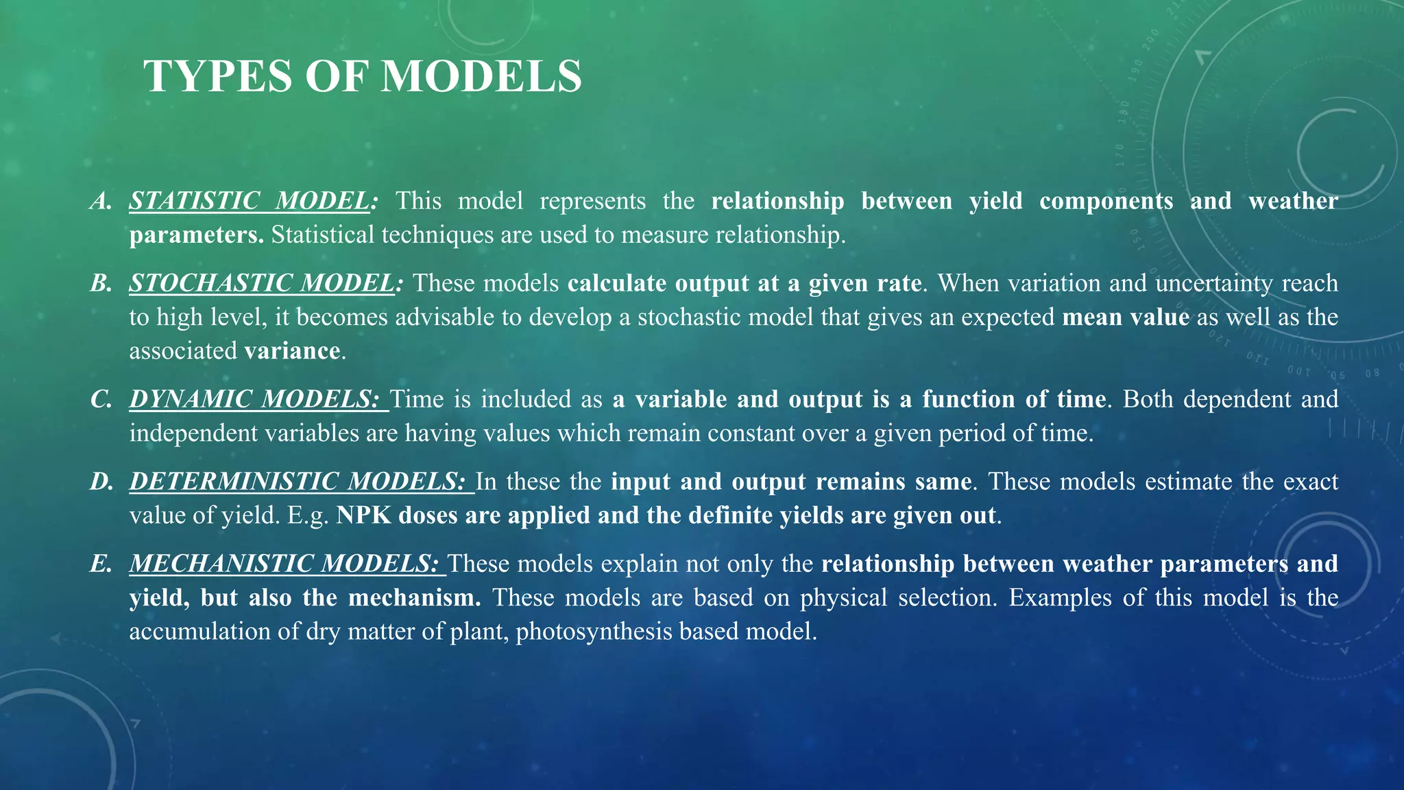 CROP SIMULATION MODELS AND THEIR APPLICATIONS IN CROP PRODUCTION.pptx