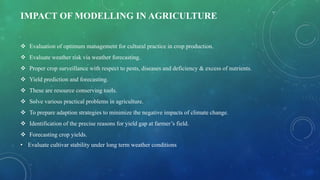 CROP SIMULATION MODELS AND THEIR APPLICATIONS IN CROP PRODUCTION.pptx