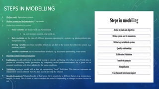 CROP SIMULATION MODELS AND THEIR APPLICATIONS IN CROP PRODUCTION.pptx