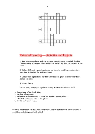 self learning material on crop production | DOCX | Agriculture | Industries