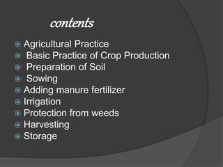 Crops production and management | PPT | Free Download