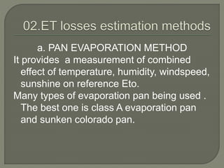 Crop water requirement | PPTX