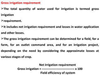 Crop water requirement | PPT