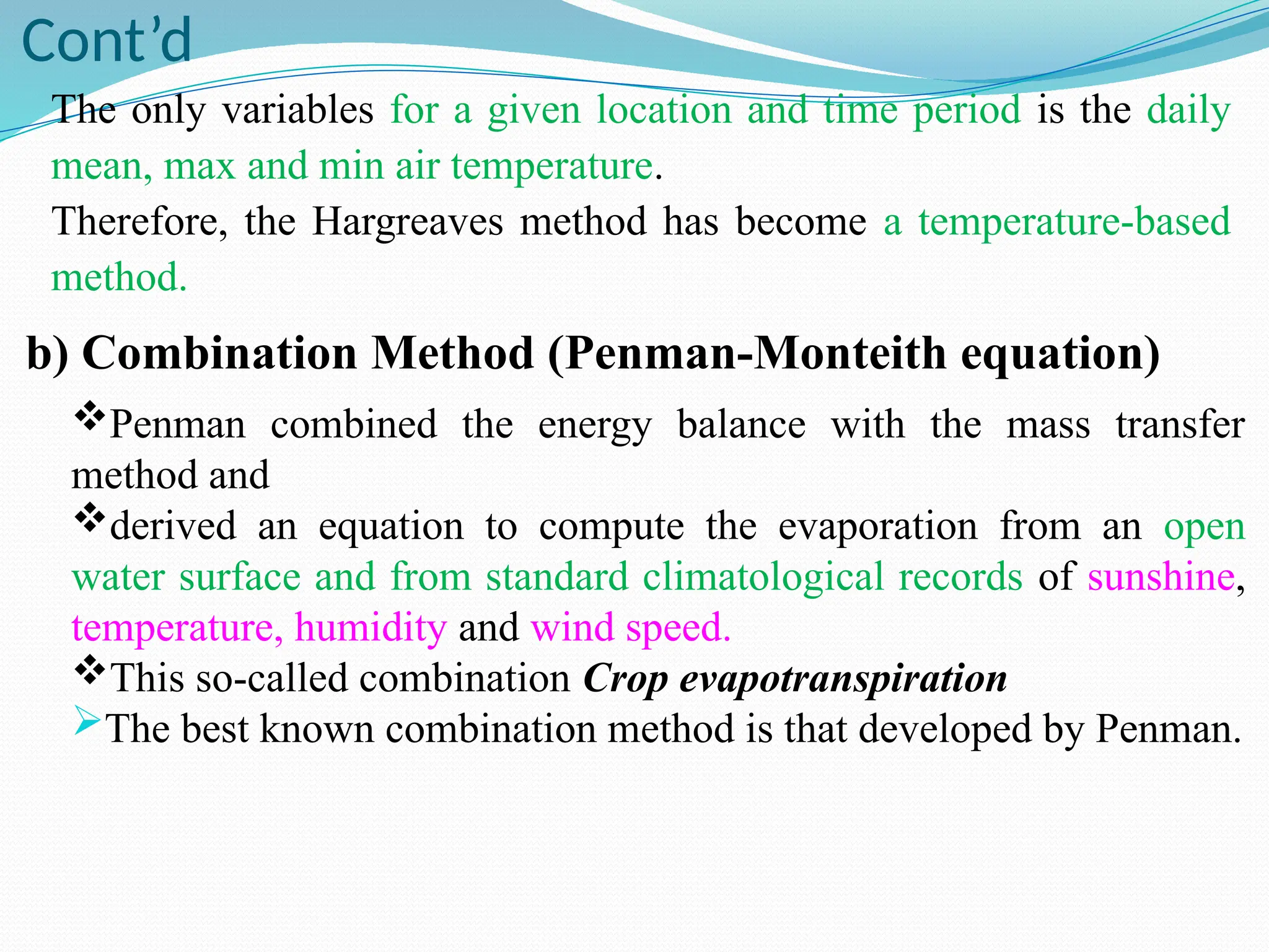 Crop water requirment.and factor affecting crop water | PPTX