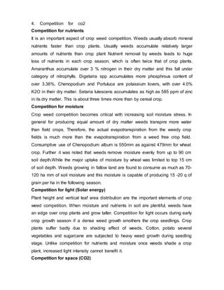 Crop weed competition and interference | DOCX