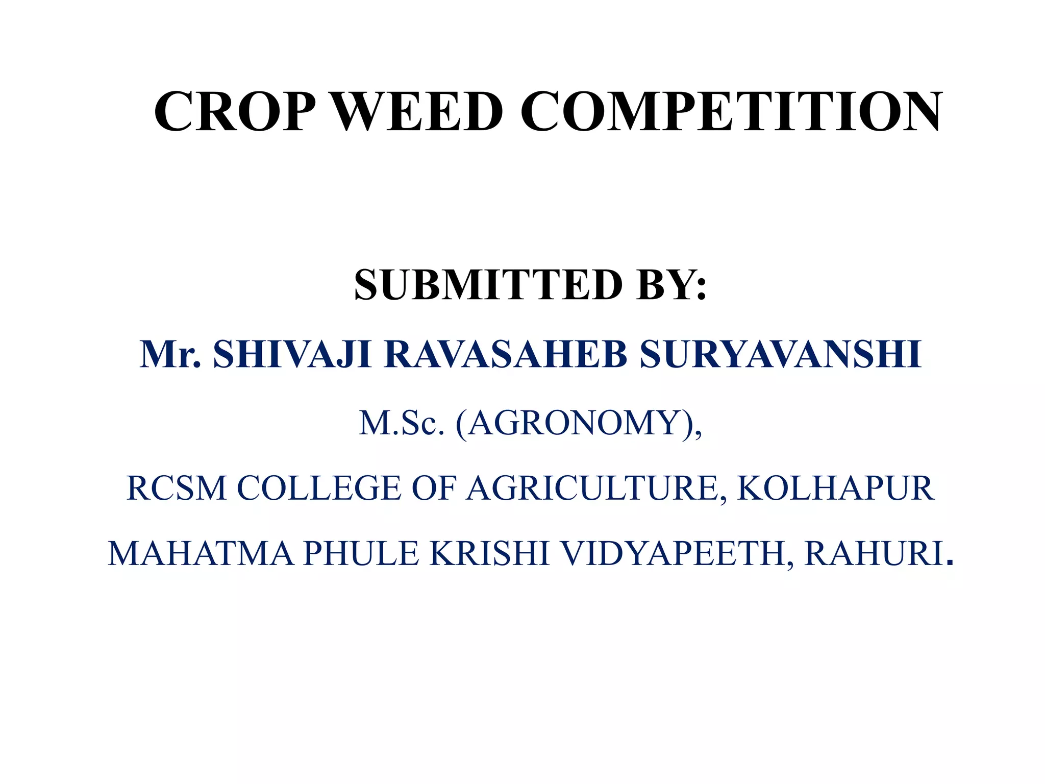 Crop Weed Competition Pdf Pdf