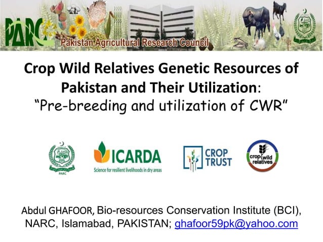 Crop wild relative utilization in plant breeding | PPTX | Science
