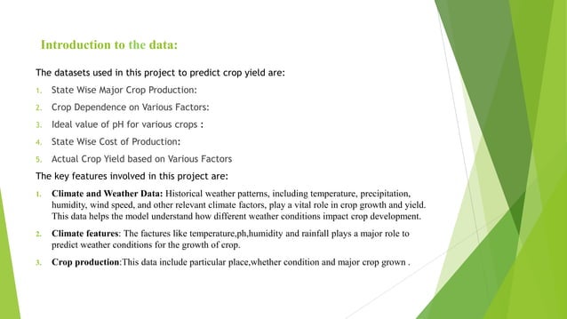 Crop Yield Prediction using Machine Learning.pptx | Agriculture ...