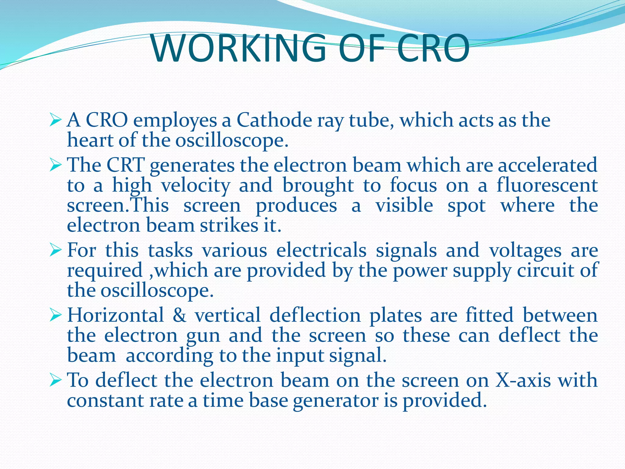 cathode ray oscilloscope | PPTX