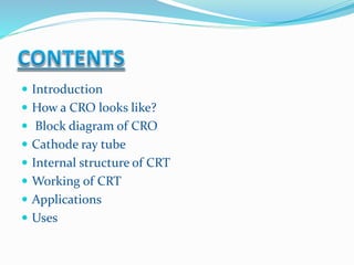 cathode ray oscilloscope | PPTX
