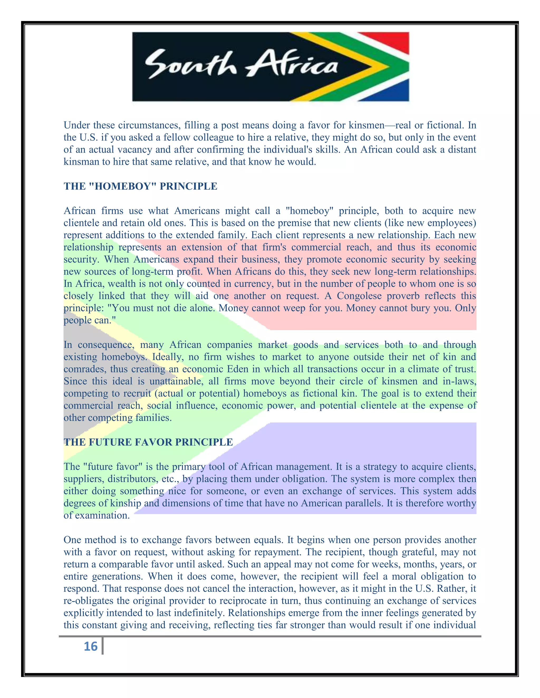 SOUTH AFRICAN CULTURE | DOCX