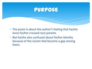 Poem Analysis - Cross | PPTX