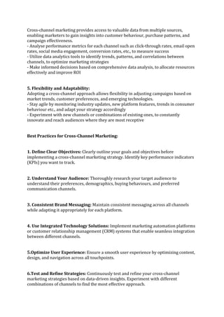 Cross-Channel Marketing: Your Ultimate Guide | DOCX