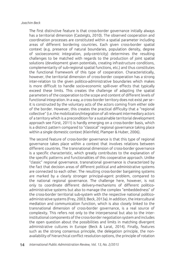 Cross border cooperation and the european administrative space ...
