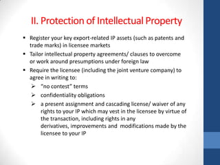 Cross-Border Licensing Issues | PPTX