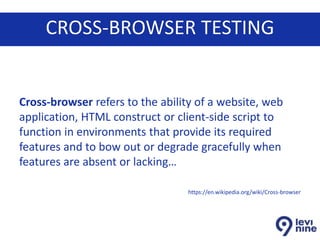 Cross browser testing with browser stack | PPTX
