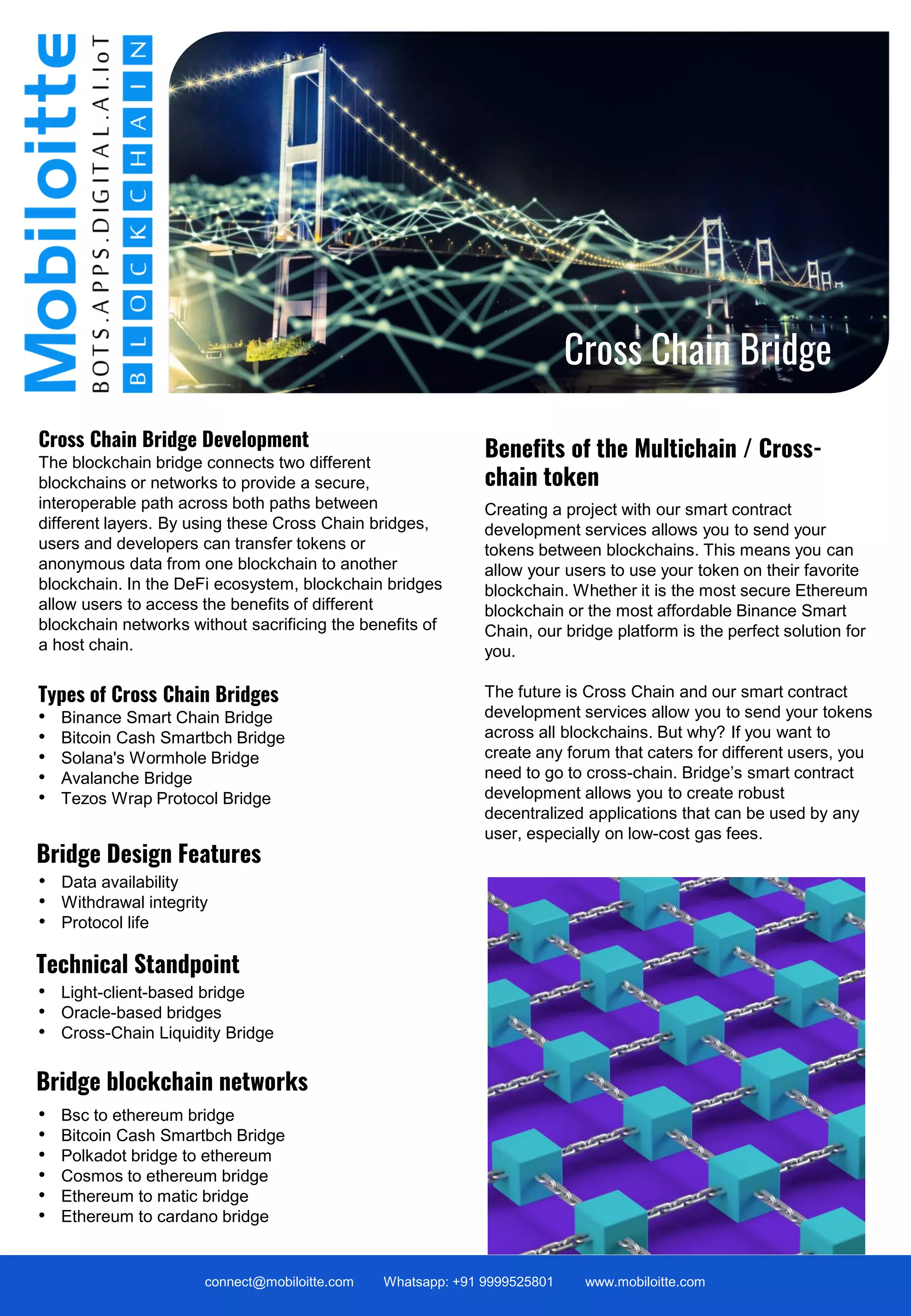 Cross Chain Bridge - Mobiloitte | PDF
