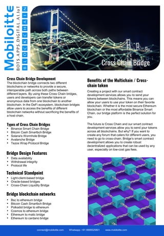 Cross Chain Bridge - Mobiloitte | PDF
