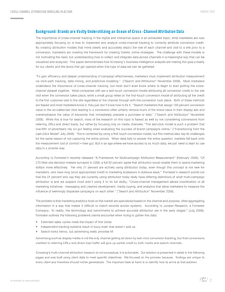 Cross Channel Attribution Modeling In Action | PDF