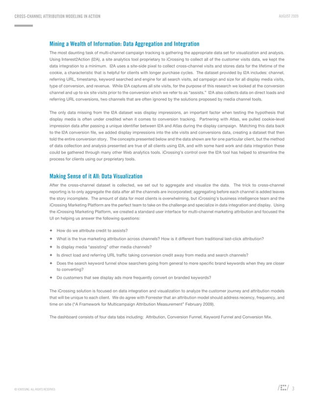 Cross Channel Attribution Modeling In Action | PDF